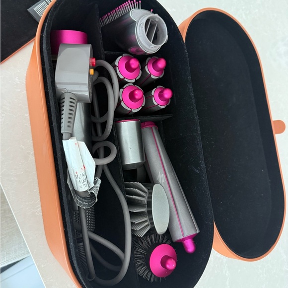 Dyson | Accessories | Dyson Hair Styling Set In Pink And Gray | Poshmark